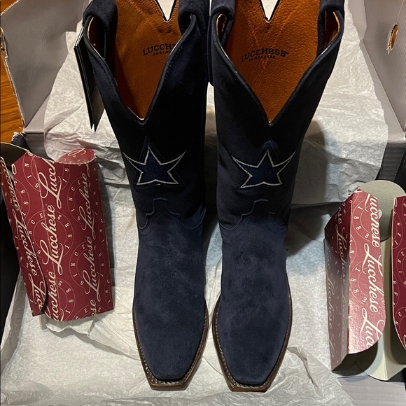 Lucchese | Other | Brand New Lucchese Navy Blue Cowboy Boots | Poshmark